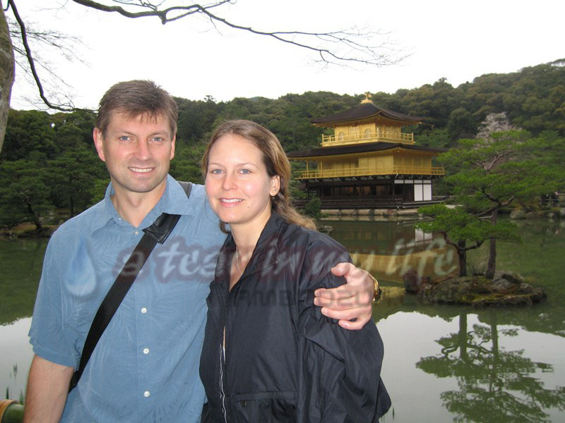 Genea and Jarek touring at Kinkakuji Temple (Golden Pavilion) (Detail ...